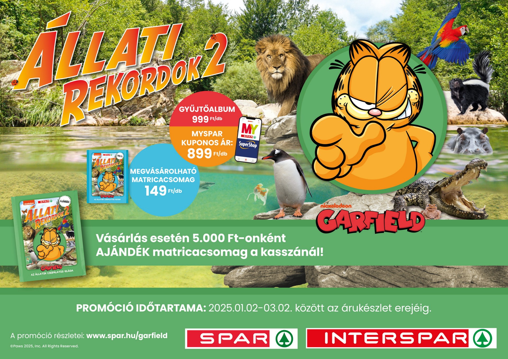 Különleges matricagyűjtő albummal tért vissza Garfield